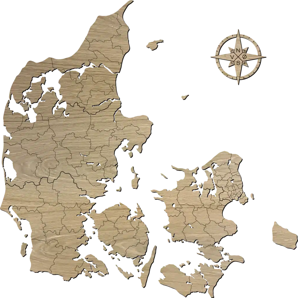 Stort ud valg af Landkort - Gør din væg mere unik - World In Wood